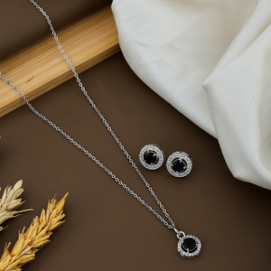 Zabby Allen Alloy Silver Silver Jewellery Set Price in India - Buy ...