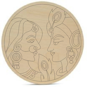 Millions Gift Radha-Krishan-board Wooden Jharokha Price in India - Buy ...