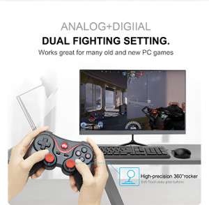 Confiavel X3 Wireless Bluetooth Gamepad For Android/Windows/Smart TV ...