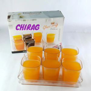 luchi (Pack of 6) Unbreakable Home Water,Sharbat & Juice Drinking Glass ...