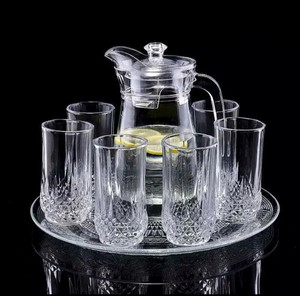 S1Store Italian Premium Elegant Lemon Set, (1.3L) with 6 (280ML) Jug ...