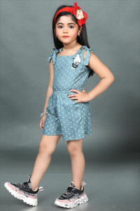 Barkat Polka Print Girls Jumpsuit - Buy Barkat Polka Print Girls ...