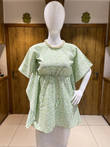 OZONE DESIGNS Floral Print Pure Silk Girls Kaftan - Buy OZONE DESIGNS ...