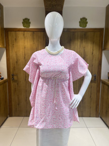 OZONE DESIGNS Floral Print Pure Silk Girls Kaftan - Buy OZONE DESIGNS ...