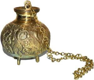 Flipkart.com | EthinicArt Mini Kalash with Chain and Stand | Brass ...