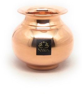 Flipkart.com | Nyra Pure Copper Tamba Lota/Kalash Heavy Water Storage ...