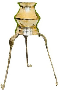 Flipkart.com | BUY N RELAX BIG SIZE Brass Lota for Puja Tripai Lota for ...