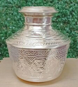 Flipkart.com | Luckypot German Silver Astalakshmi Kudam For Pooja|Size ...