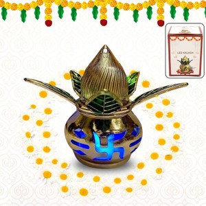 Flipkart.com | DeoDap LED Kalash for Pooja Mandir (Multi Color) Plastic ...