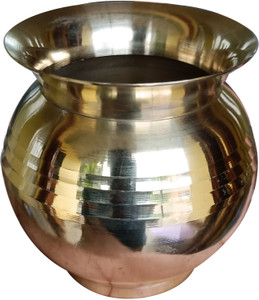 Flipkart.com | Craft World Lota Pure Brass Round Stand Lota Kalash(H-3 ...