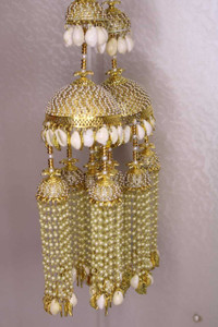 SHIRTD Indian Punjabi Wedding Kaleere Heavy Beaded Golden Kalire ...