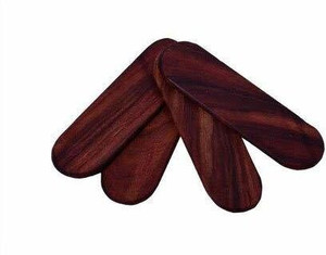 Naad NS-7 Black Sheesham Wood Khartaal (Rajasthan folk Instrument ...