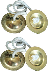 PrettyBUYERS Brass Manjeera Indian Traditional Musical Instruments ...