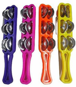 Vivi5 Plastic Taal Kanjira/Kartal/jikha Musical Instrument pack of 4 ...