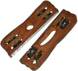 UVINI HUB Wooden Khartal Cymbal Indian Musical Instrument Kartal ...