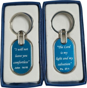 BLESSINGS Bible Verse Blue Semi Circle Key Chain Price in India - Buy ...