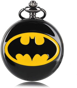 n v p Antique Batman Pocket Watch Car Bike Key Chain with Key Ring Men ...