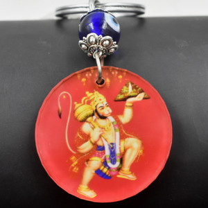 AFH Lord Flying Hanuman Sanjivani Evil Eye Gifiting Keychain for Men ...