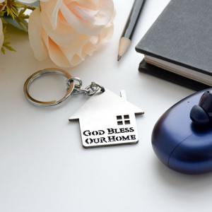 HappierYou God Bless Our Home Metal Keychain Key Chain Price in India ...