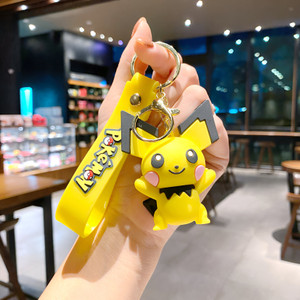 Treasure X cute Pikachu 3D Silicone Keychain For Girls and Boys ...