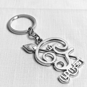 SCO Lord Murugan Muruga Tamil Text OM With Vel Metal Keychain For Men ...
