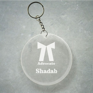 SY Gifts Advocate Logo Desigh With Shadab Name Key Chain Price in India ...