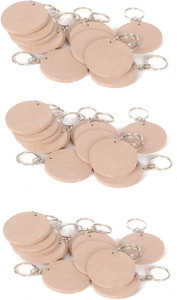 Ecomology 30 Pcs Round Shape Key Chain (55 x 55) mm | Mandala Art MDF ...
