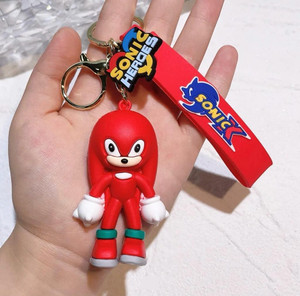 Mubco Sonic Knuckles 3D Keychain | Strap Charm & Hook | PVC Cartoon ...