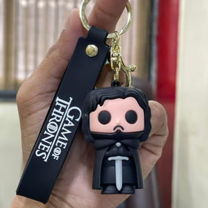 Mubco Game of Thrones Jon Snow 3D Keychain |Strap Charm & Hook |PVC ...