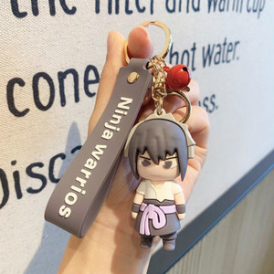 Mubco Naruto Sasuke Uchiha 3D Keychain Strap Charm & Hook PVC Anime ...