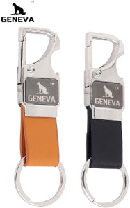 Geneva Co Combo Of 2 Keychain-Tan, Black Key Chain Price in India - Buy ...