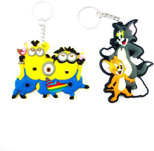 ShopTop Rubber keychain Minion & Tomand jerry_KY619 Key Chain Price in ...