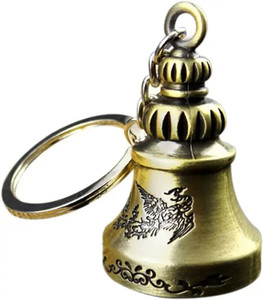 GS Grow n Shine Guardian Bell | Tibetan Metal Keychain | Temple Bell ...