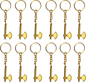 LAZYwindow Pack of 12 Fancy Attractive Metal Axe / Kulhadi | Key ring ...
