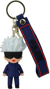 Funfob Rubber gojo Keychain With Hook & Strap For Anime Fans (Gojo ...