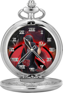 Tiny Tim Antique Pocket-Watch Akatsuki Theme Itachi Uchiha Printed Dial ...