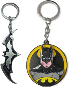 Mistazzo Batman Revolving Keychain and Metal Logo Keyring For Boys ...