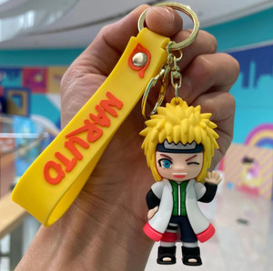 HappierYou Naruto Anime Minato Namikaze Character Keychain with Yellow ...