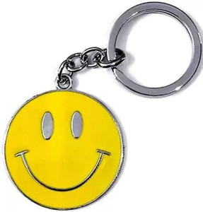 doozie gifts Smiley Emoji Smiling Face Emoticon Metal Keychain Yellow ...