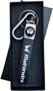 MAG BEE Mahindra logo printed leather strap with hook Key Chain Key ...