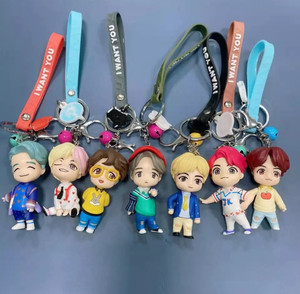 gtrp BTS ARMY NEW RUBBER PVC KEYCHAIN for men and women stylish Pack Of ...
