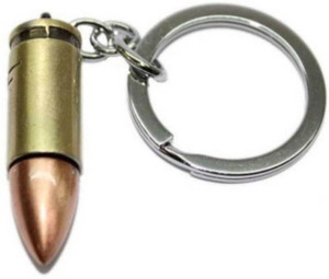 ZYZTA Bullet shaped Metallic Keychain for cars, bikes,keys Pack of 1 ...
