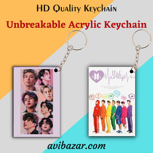 Avi enterprise Bts Keychain Hd Printed Bts Army Keychain For Bts Lover ...