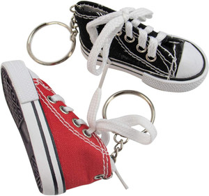 HappierYou Canvas Tennis Shoe KeyChain | Canvas Sneakers (Pack of 1 ...