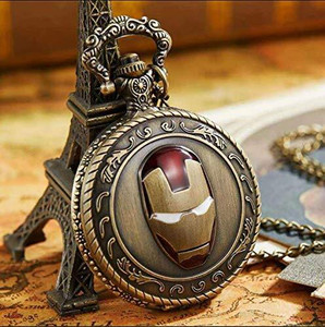 OSSOBERRY Vintage Iron Man embossed metal Clock Keychain, Pocket Clock ...