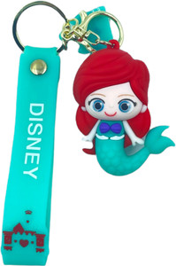 Fullkart Princess Ariel Lanyad 3D PVC Silicone Rubber Keychain with ...