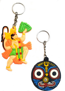 ShopTalk Lord Hanuman with Lord Jagannathan combo Pvc Key Chain Price ...