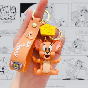 Anipulse Keychain of Jerry | Premium 3D Silicone Keyrings | Cute Anime ...