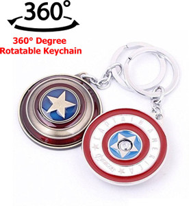 Orelius Fire Captain America spinner keychain Rotating Key Chain Price ...