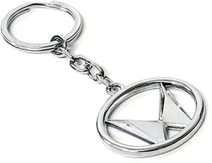 Anexa New Mahindra Logo Metal Finish Key Chain Ring for Car Home ...